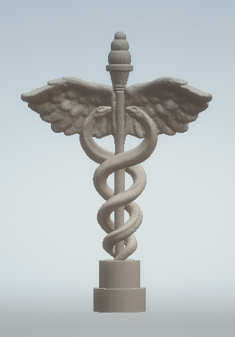 STL file Caduceus (Asclepius)・3D printer model to download・Cults