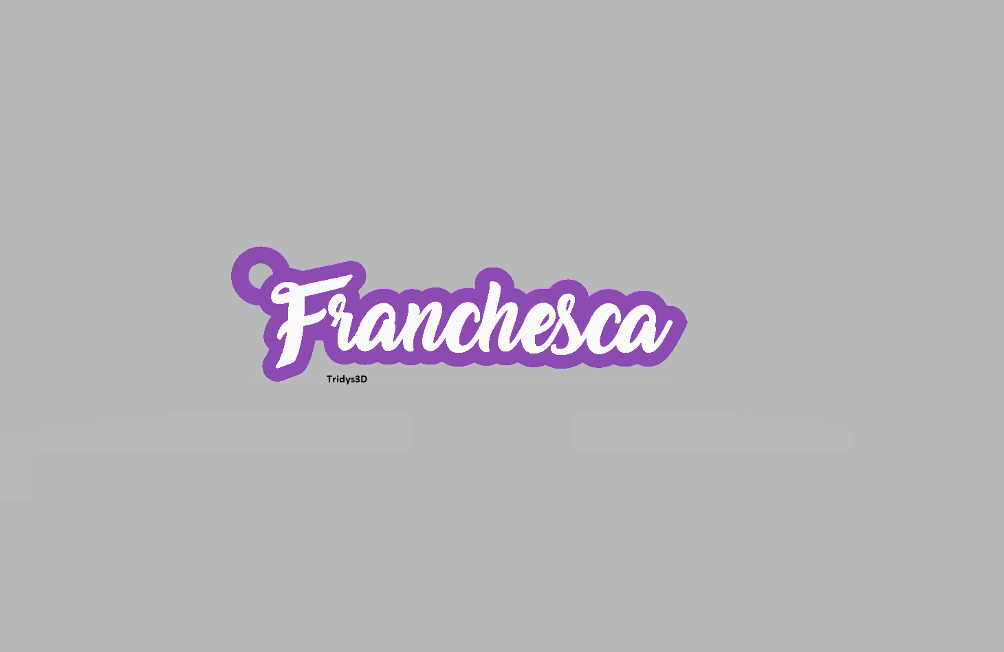 Archivo STL Llavero Franchesca- Llavero Franchesca 👽・Plan para ...