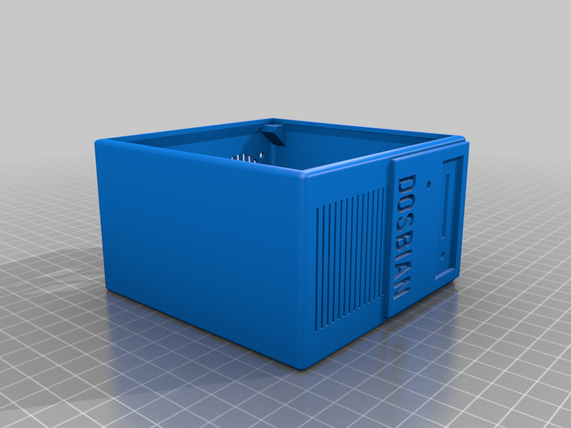 Archivo STL Carcasa de torre para PC retro Raspberry pi 4 DOS・Modelo ...