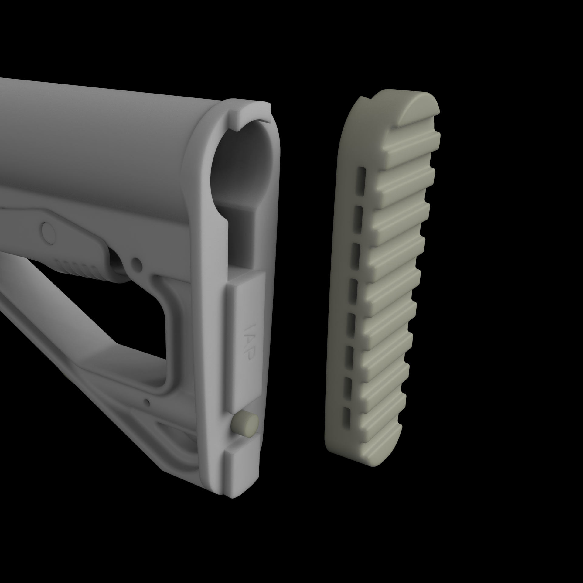 Free STL file AIRSOFT AK 12 Stock 🔫・3D print object to download・Cults