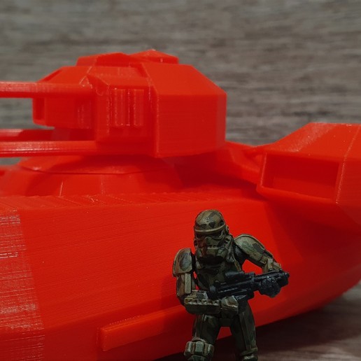 3D printable Star Wars Legion scale T2-B Repulsor Tank • made with ...