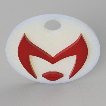 STL file Keychain/Necklace Scarlet Witch・3D print design to download・Cults