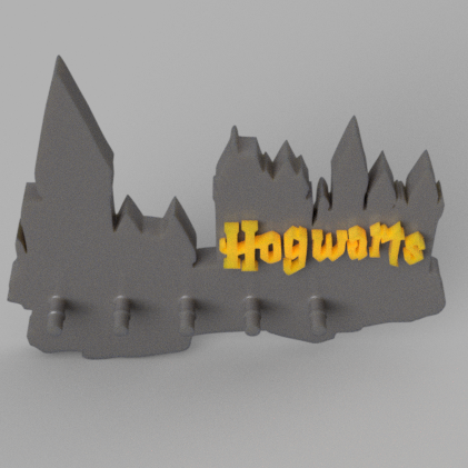 Archivo STL Key Holder Hogwarts・Modelo para descargar y imprimir en 3D ...