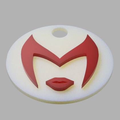 STL file Keychain/Necklace Scarlet Witch・3D print design to download・Cults