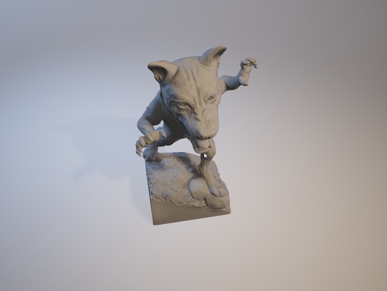 STL file Werewolf 🐺・3D printer model to download・Cults