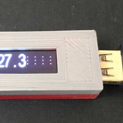 Download free 3D model Case for DigiSpark, DHT12 and 0.91' Oled ・ Cults