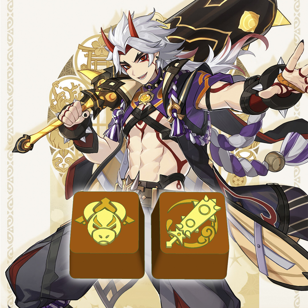 STL file Genshin Impact Keycaps: Arataki Itto・3D printable model to ...