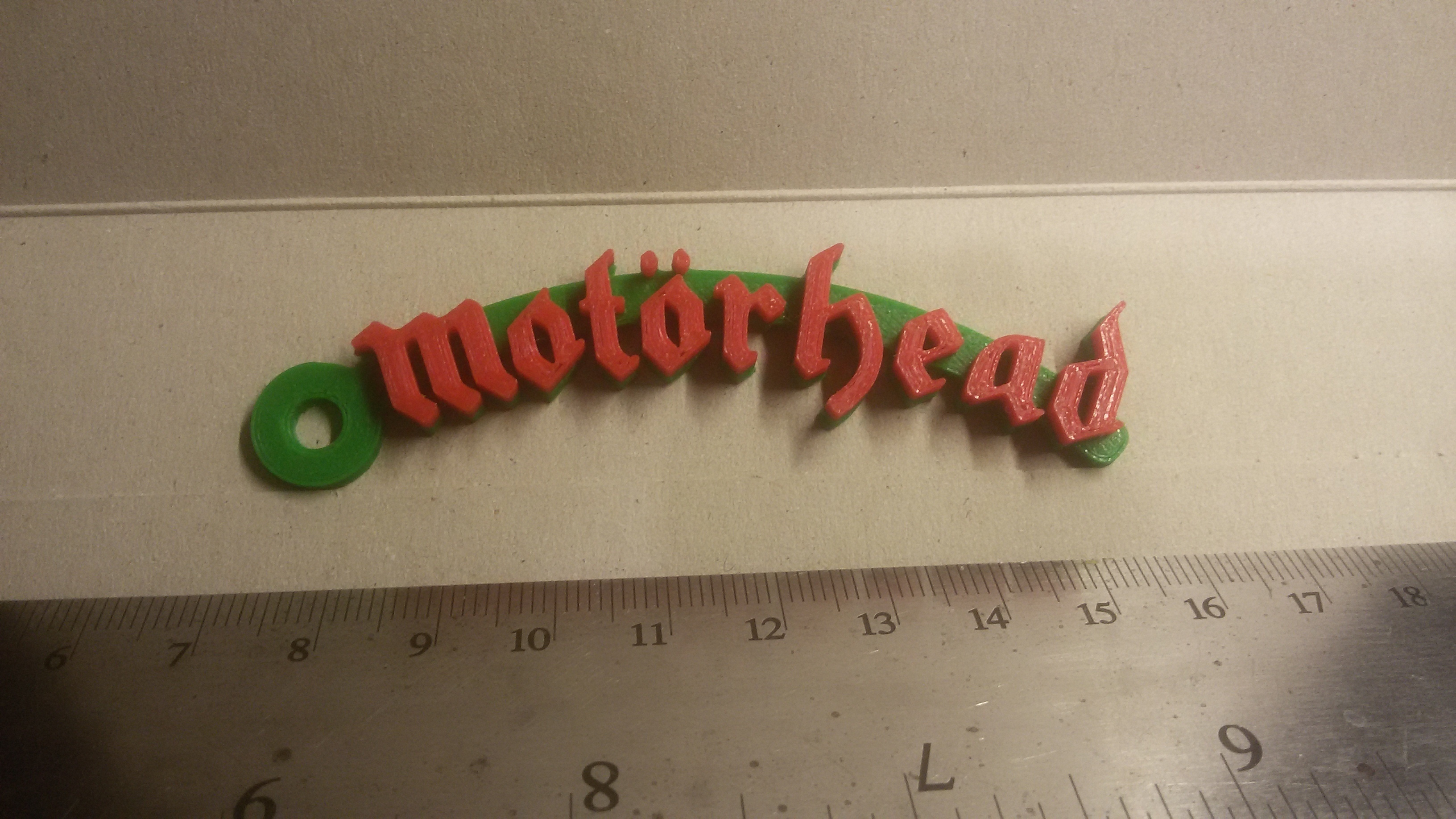 Free STL file Motorhead Logo Keychain・3D printer design to download・Cults
