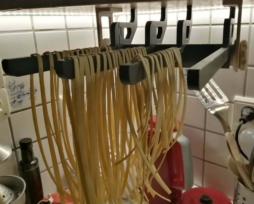 Free STL file Pasta drying rack on paper towel dispenser・Object to ...