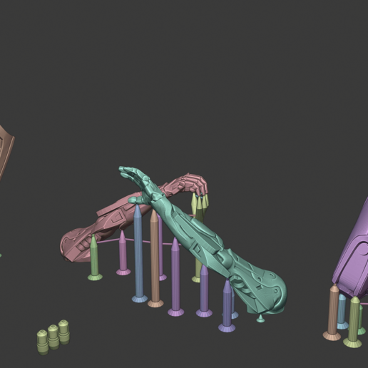 Download STL file Anthem Interceptor Javelin and Colossus Arms ...