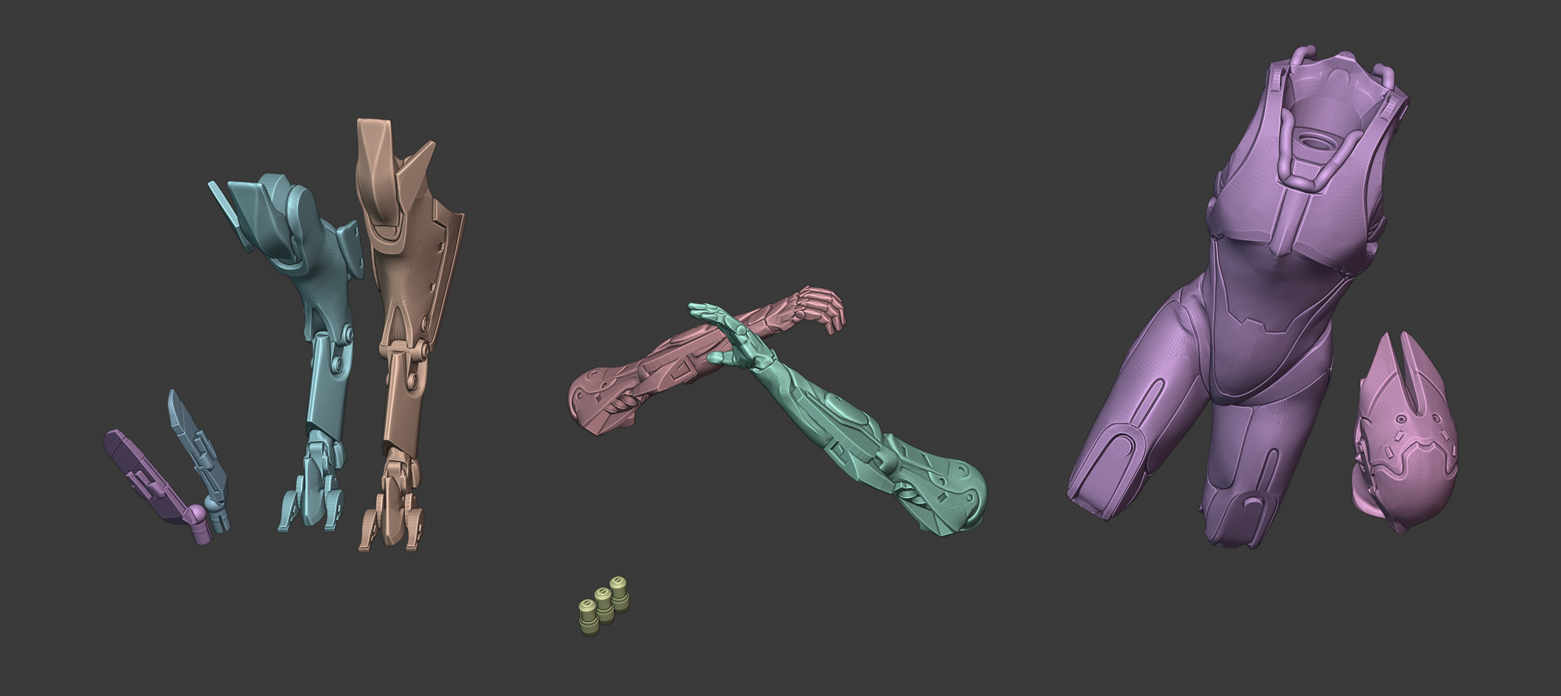 3D file Anthem Interceptor Javelin and Colossus Arms 🎨・3D printable ...