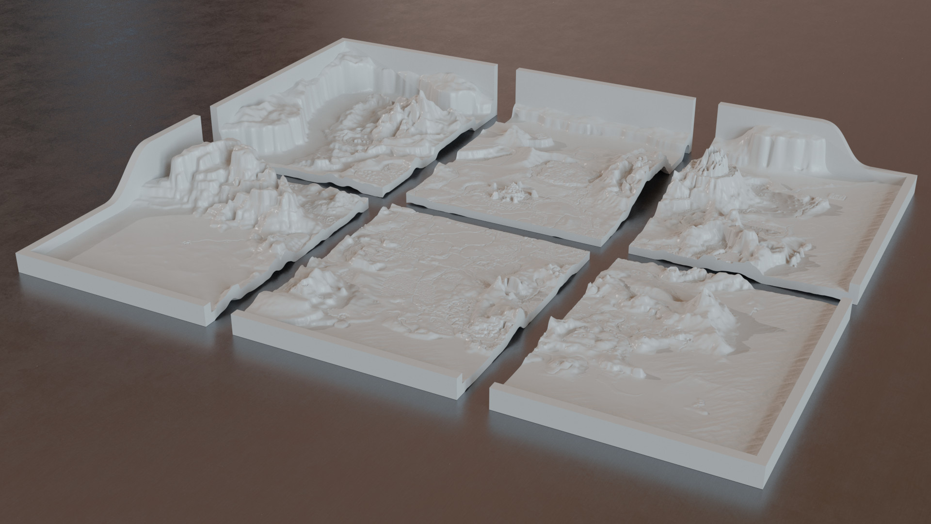 3D file Zelda Hyrule Relief Map Breath Of The Wild 🗺️・Template to ...