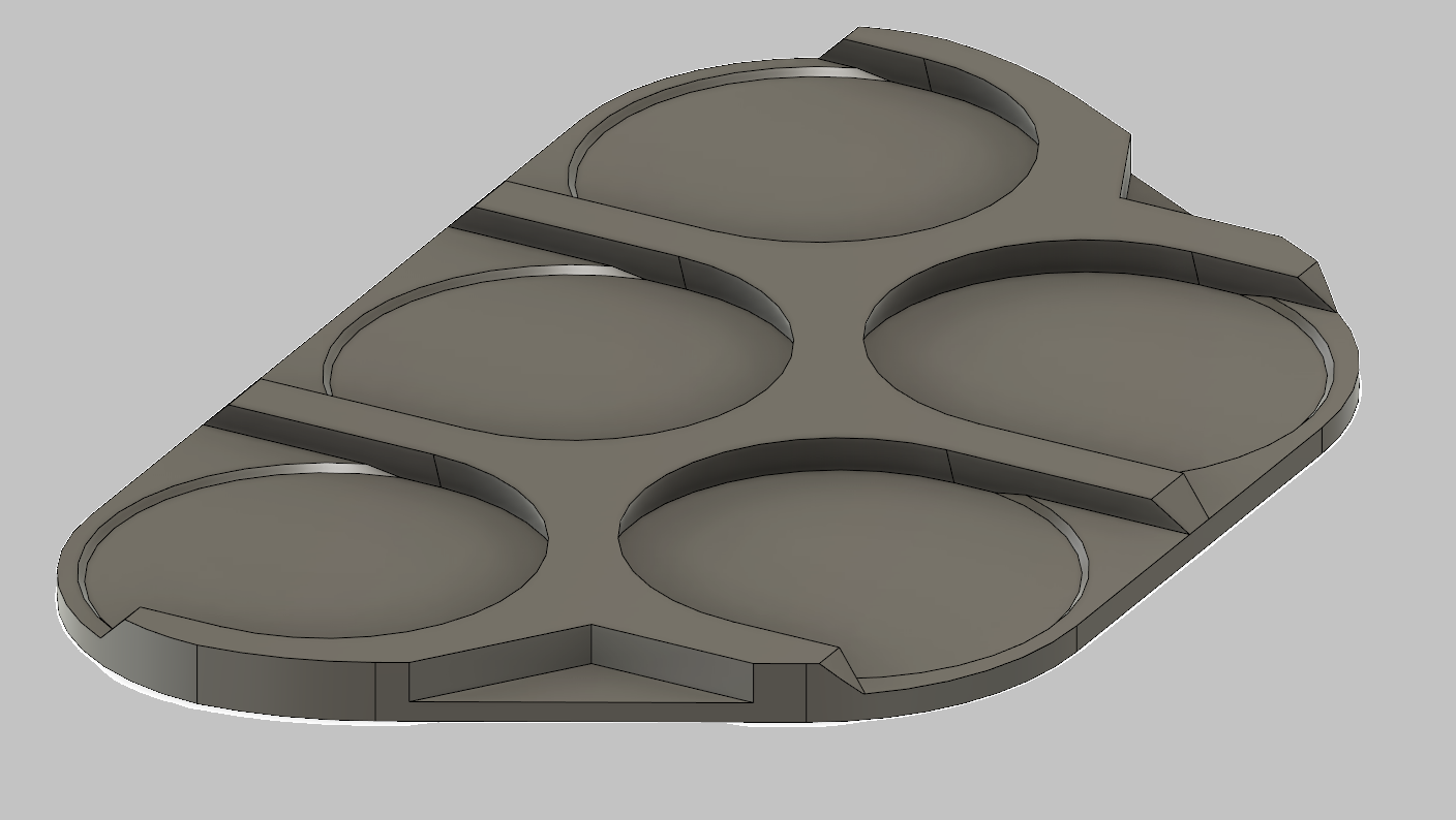 Download free STL file 32mm Movement Tray 5 Slot • 3D printing object ...