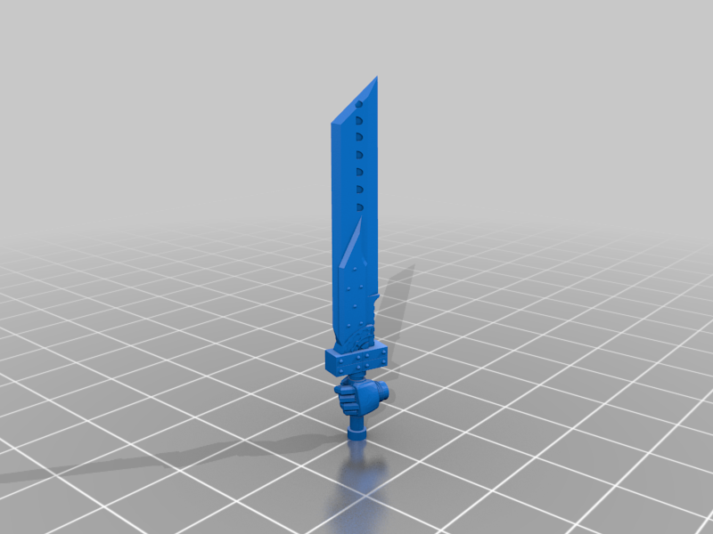 Free STL file Finally a Fantastic huge sword for my Seventh thing. 🗡️ ...