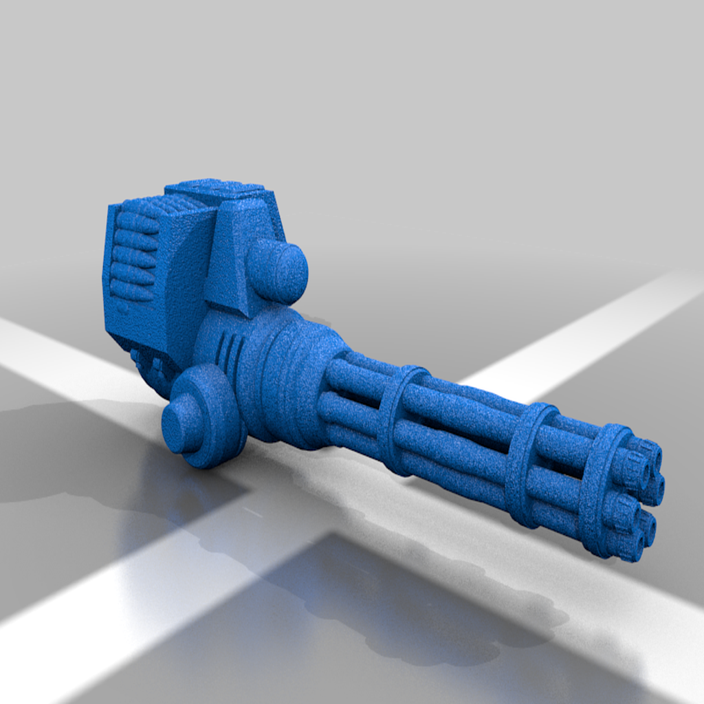 Free STL file 28mm Suppressive Gatling Cannon Turret 🔫・Template to ...