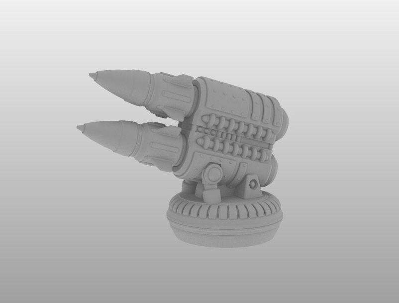 Free STL file Double Missile Launcher For Dominator Knights 🎲・3D ...