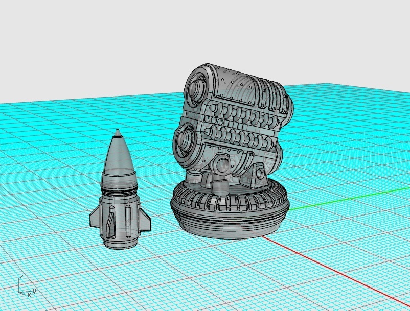 Free STL file Double Missile Launcher For Dominator Knights 🎲・3D ...