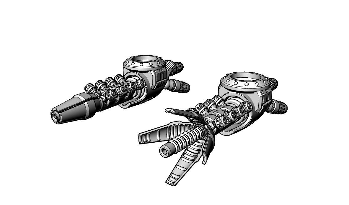 Free STL file Gravity Cannon For Smaller Imperial Knights 🔫・3D printing ...