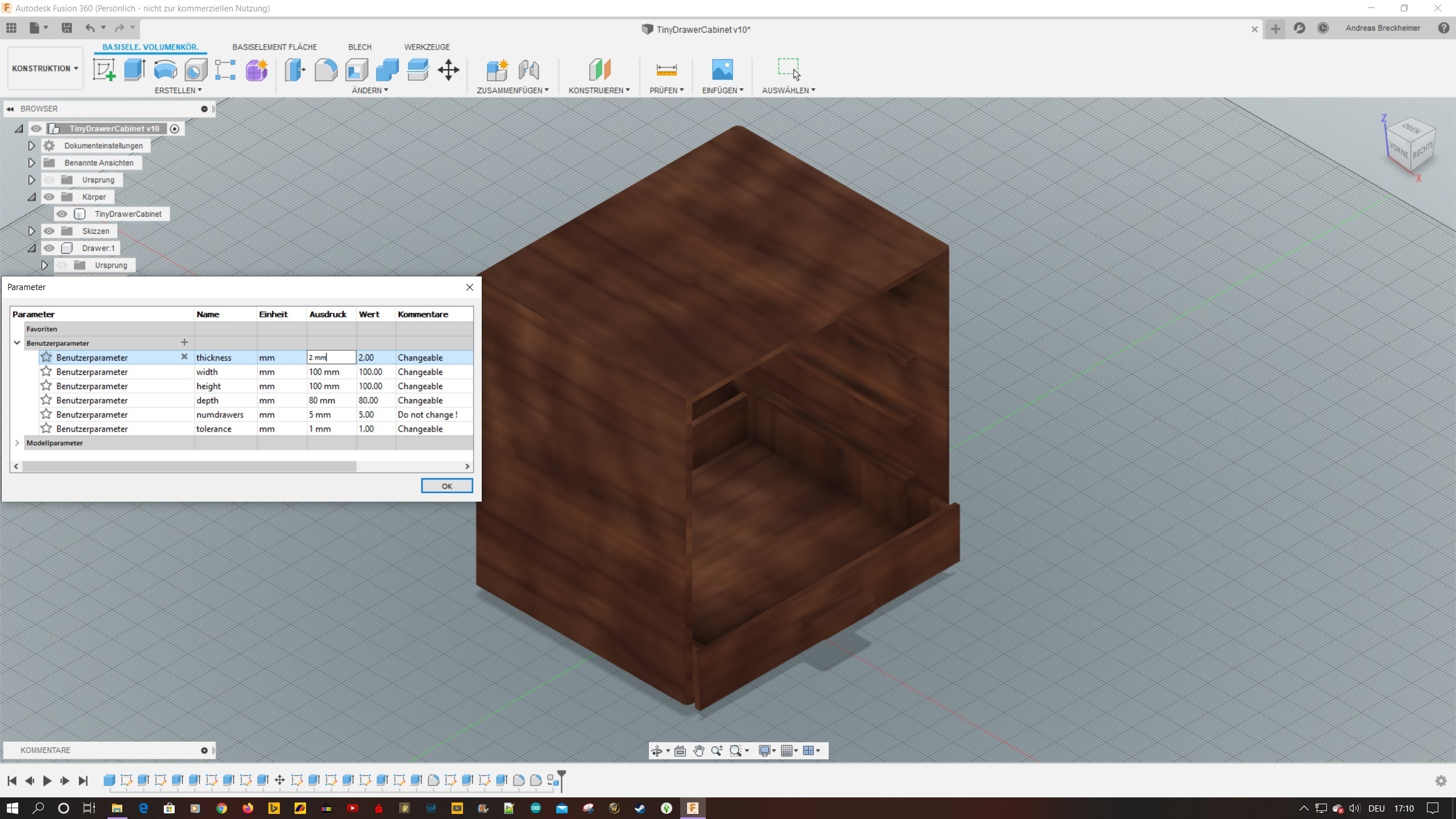 Free STL file Tiny Cabinet・Template to download and 3D print・Cults