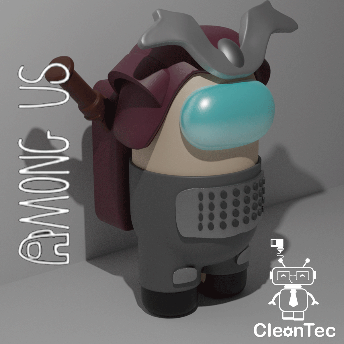 Descargar archivo STL Among Us (Samurai y Sirena) • Plan para la ...