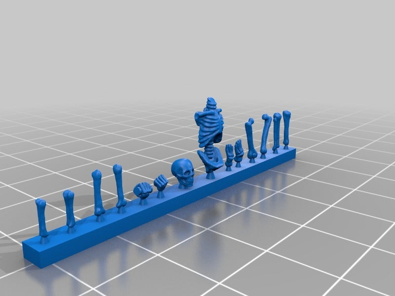 Free STL file Fully Customizable Skeleton Miniature 💀・3D printable ...