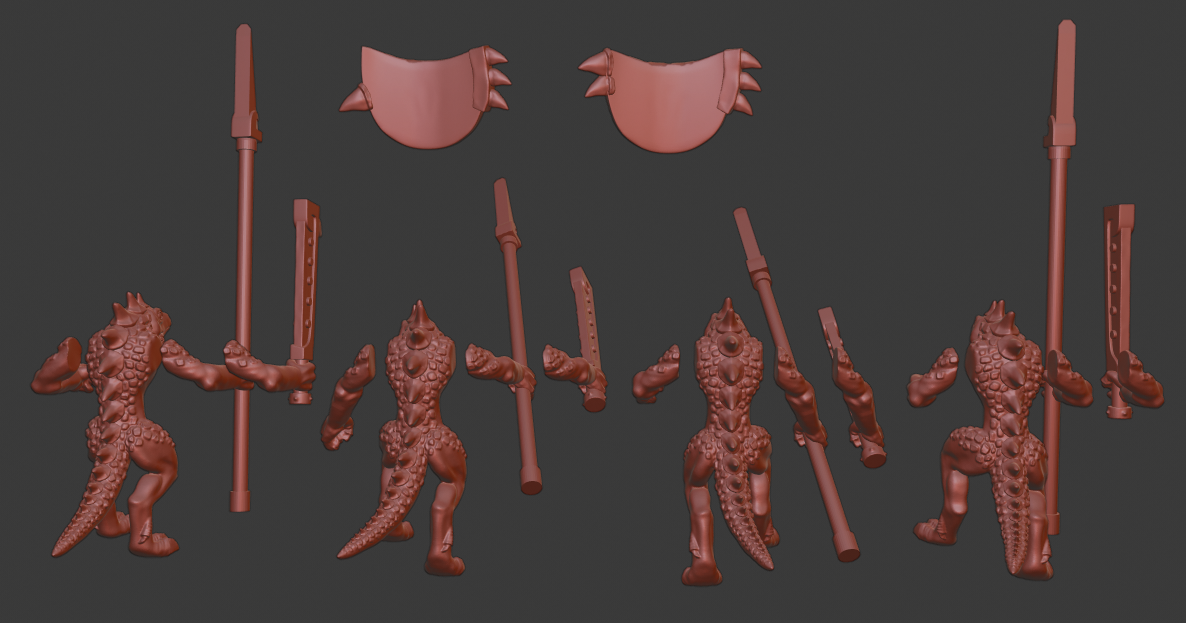 Free STL file Lizardmen/Lizardfolk Miniatures 👹・Object to download and ...