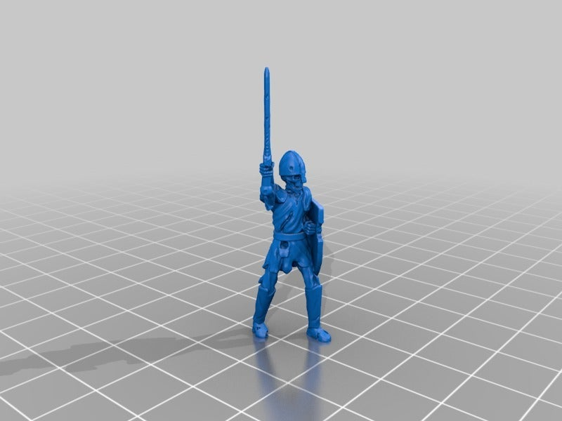 Free STL file Skeleton Warrior Miniature version #2・3D printer design ...