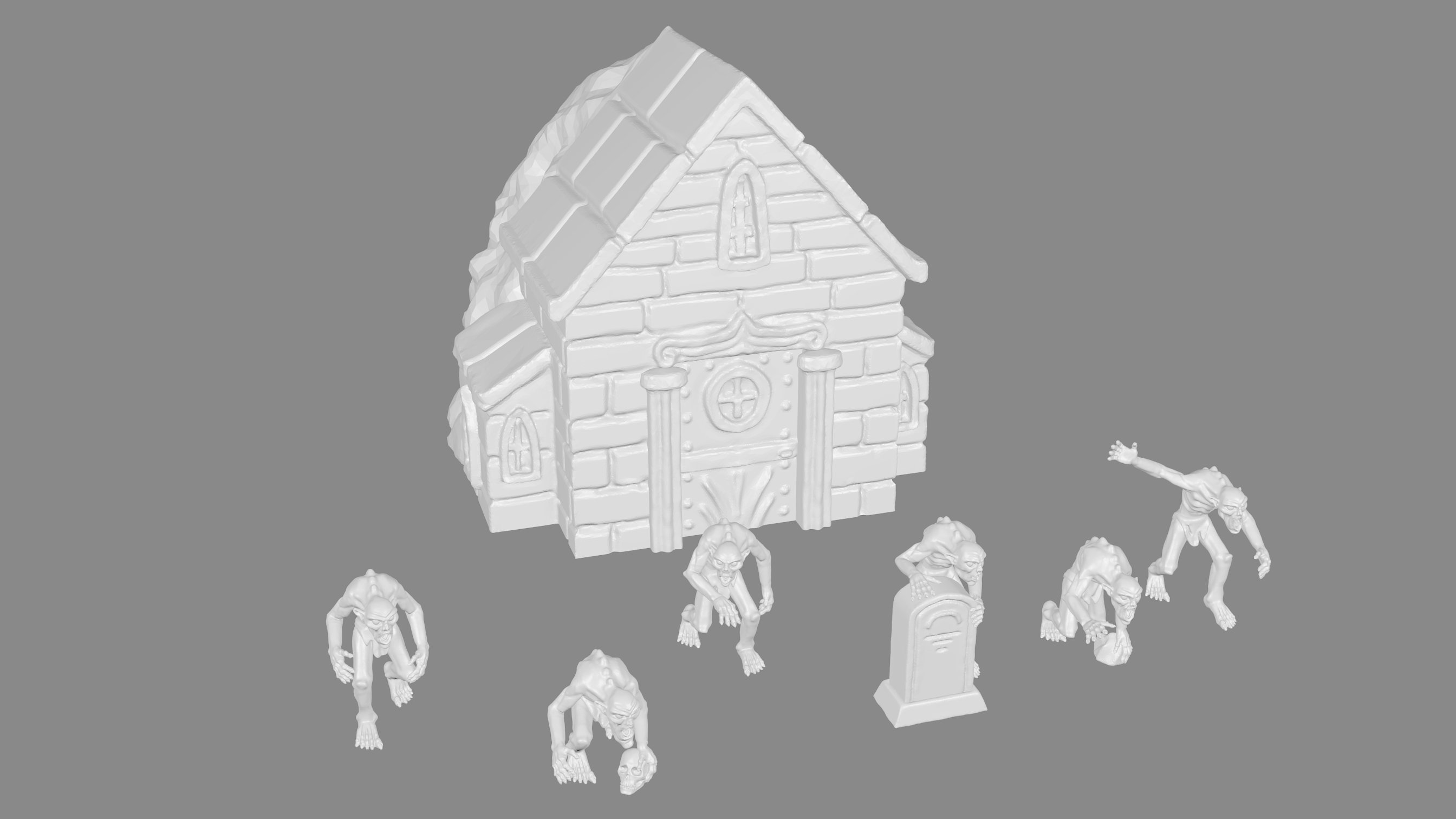 Бесплатный STL файл Crypt Miniature・Шаблон для 3D-печати для загрузки・Cults