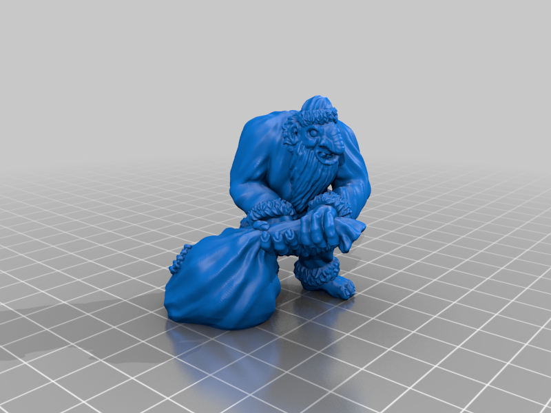 Free STL file Santa Troll Miniature 🎅・3D printable model to download・Cults