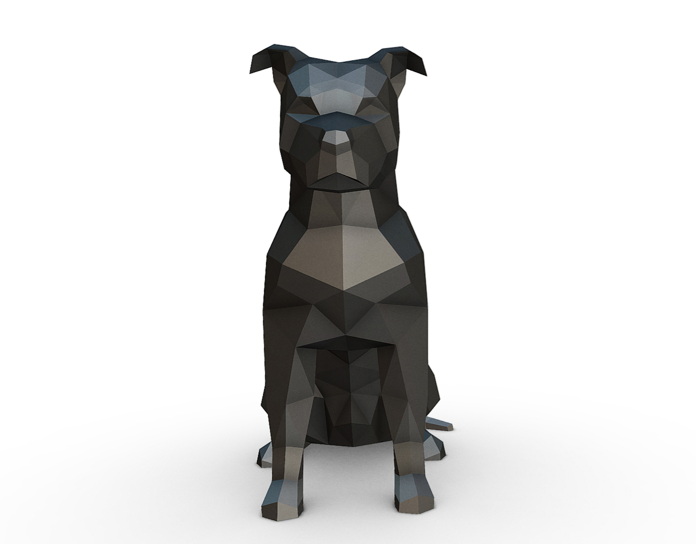 STL file staffy staffordshire bull terrier・Design to download and 3D ...