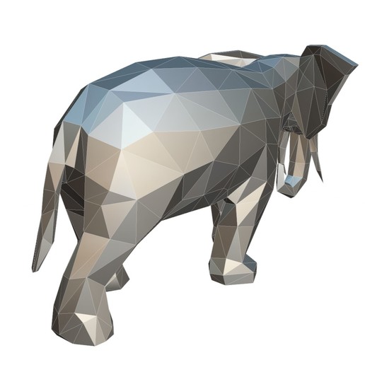 Download 3DS file Elephant figure 2 • 3D printable template ・ Cults