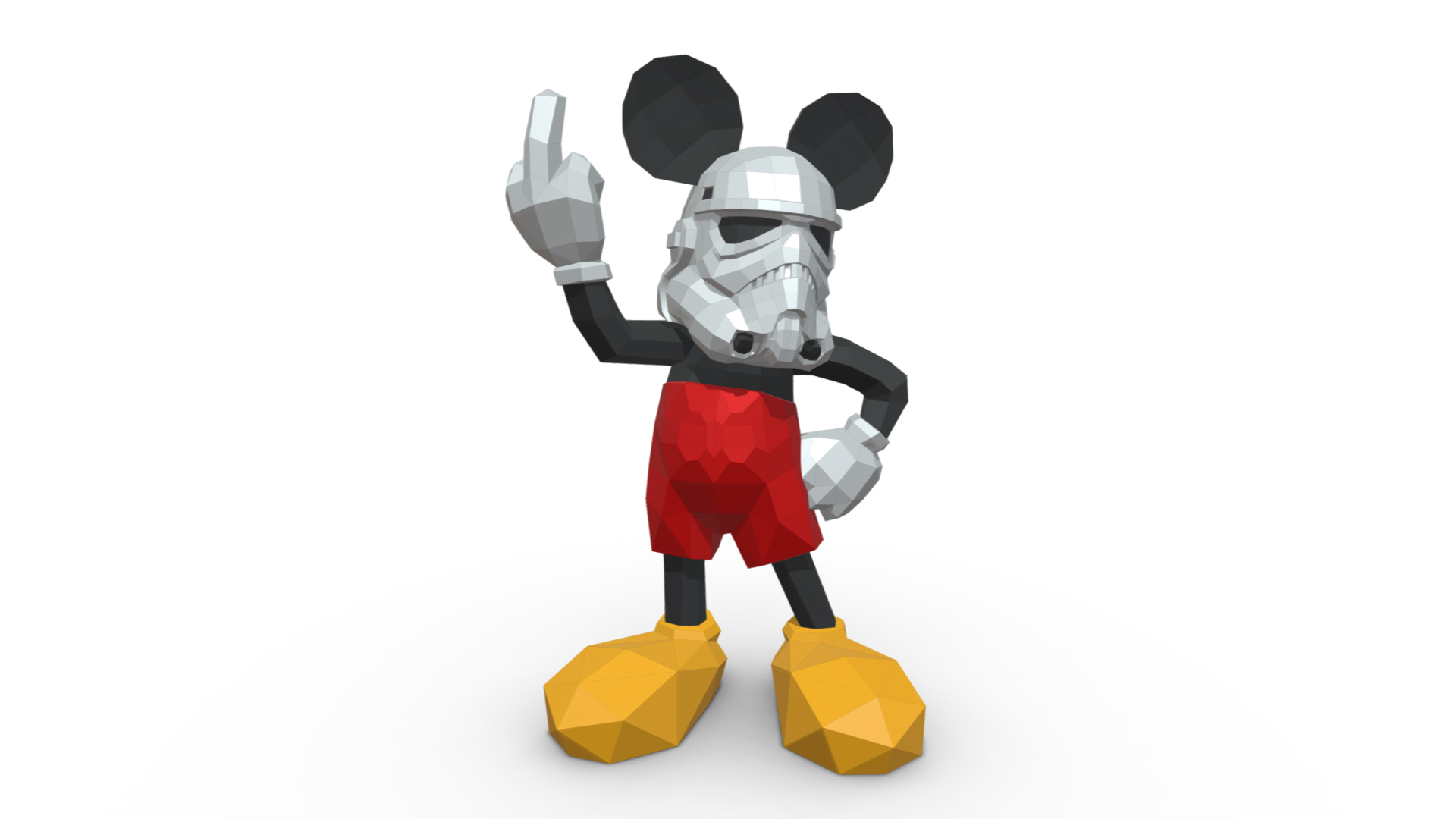 STL file Mickey Mouse stormtrooper・3D printable design to download・Cults