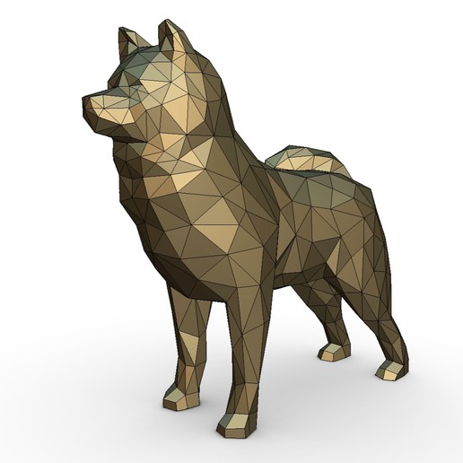 Download 3DS file akita inu figure • 3D print model ・ Cults