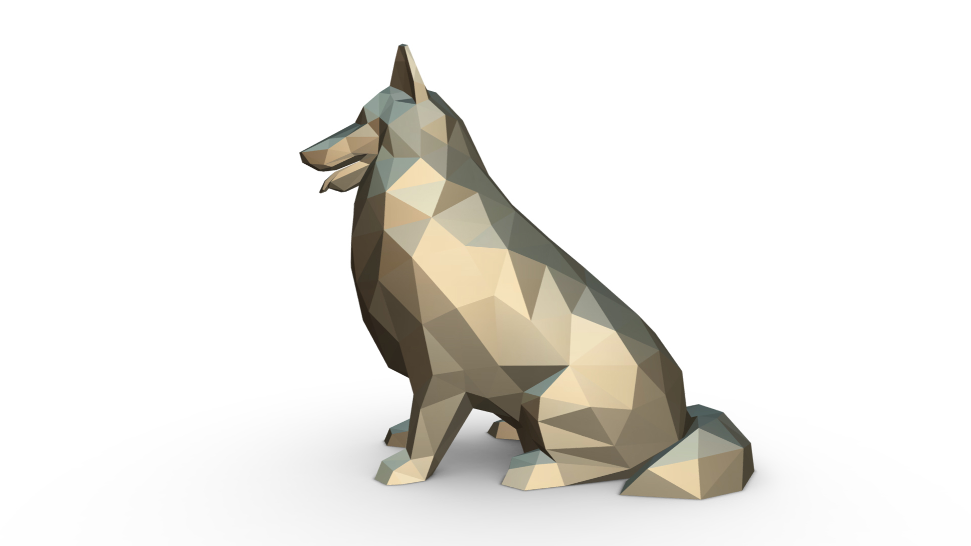 STL file collie dog figure・3D printing template to download・Cults