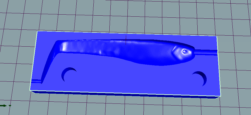 STL file Shad Fishing Lure Mold・3D print design to download・Cults
