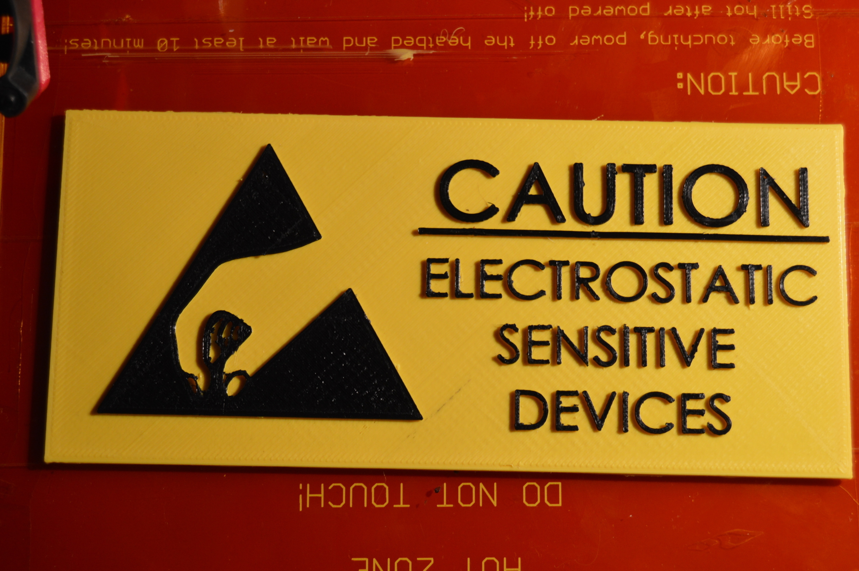Free STL file Elecrostatic sensitive equipment warning sign・3D ...