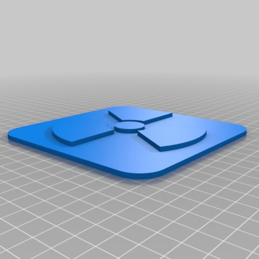 Download free 3D printer designs Simple radiation symbol plate ・ Cults