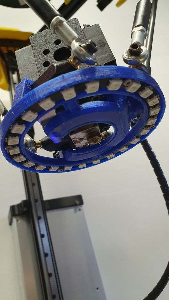 Free STL file Kossel Linear Plus Part Cooling duct and 85mm LED ring・3D ...