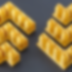 Download free STL file Montini building bricks Pip Strip Set (Lego ...