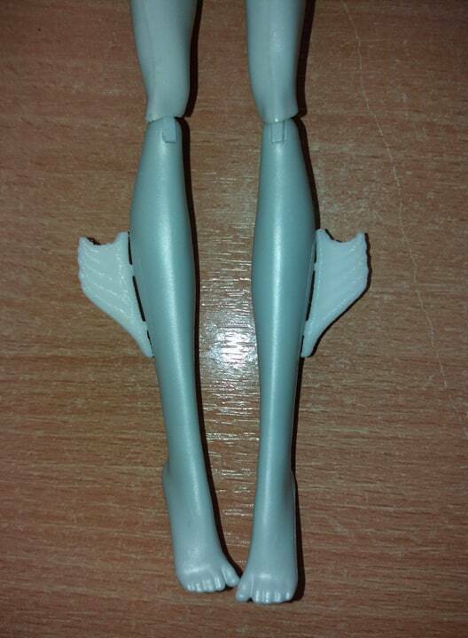 STL file Replacement fins for Lagoona Blue monster high doll・Model to ...