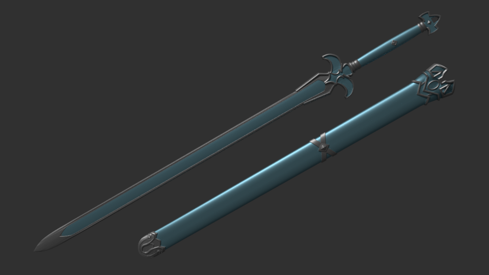 STL file Shuòyuè sword 🗡️・3D printing idea to download・Cults