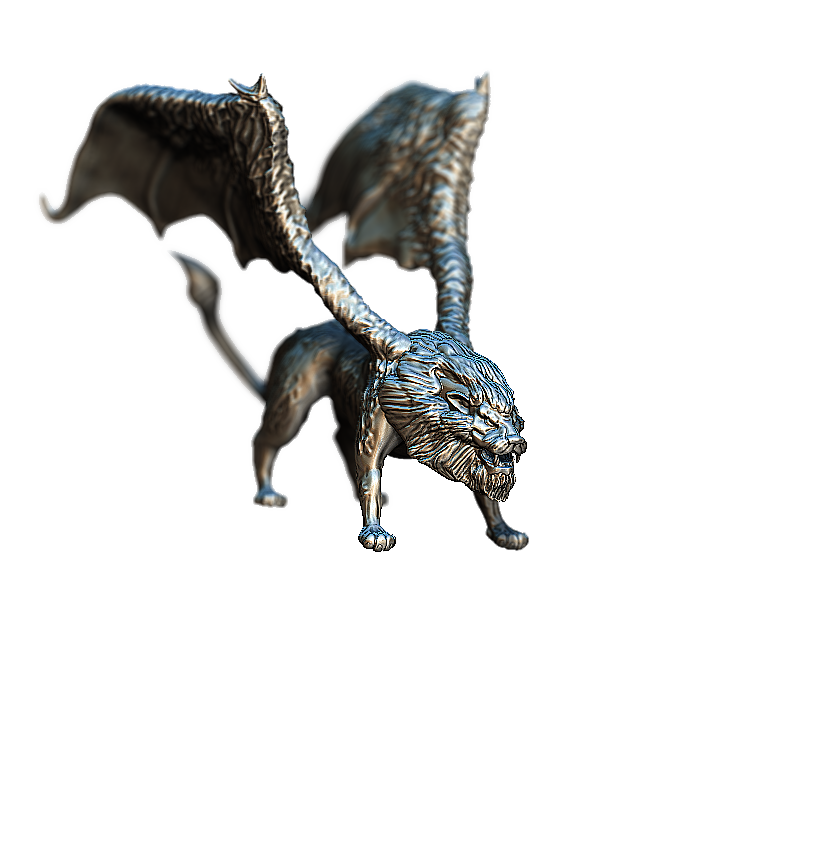 Download free OBJ file Manticore • 3D print template ・ Cults