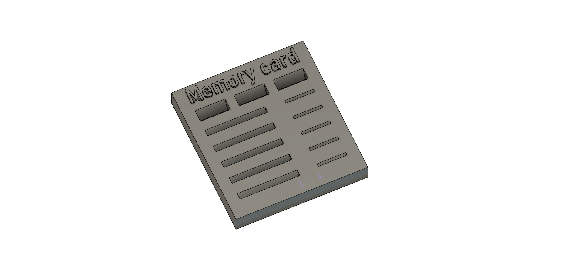 Free STL file Memory card / Flash drive holder・3D print model to ...