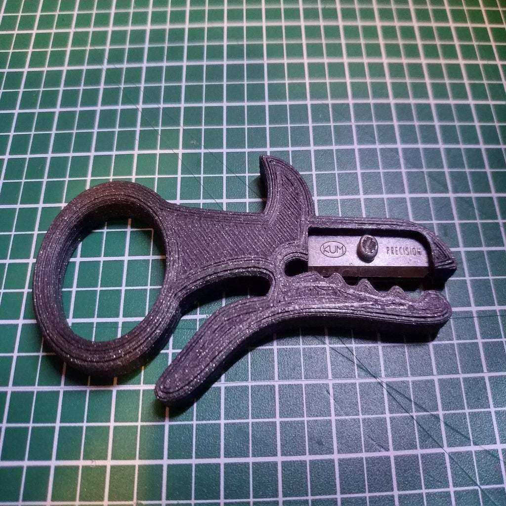 Free STL file CoaxShark Wire Stripper (with pencil sharpener blade)・3D ...