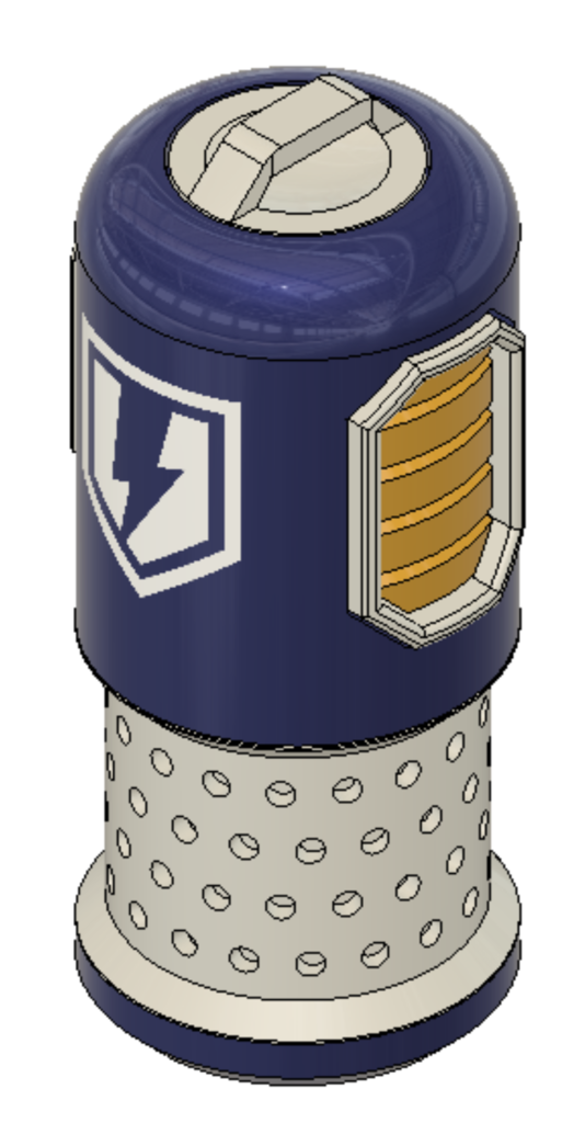 Free 3D file Shield Battery Keychain・3D printer design to download・Cults