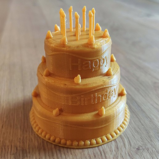 Download STL file Birthday cake • Object to 3D print ・ Cults