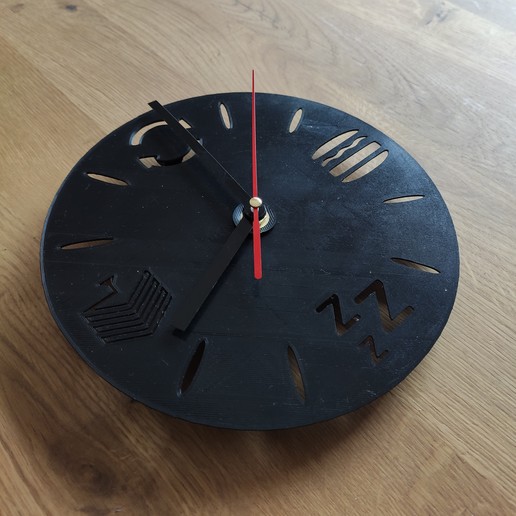 Download 3D printer files Wall clock ・ Cults