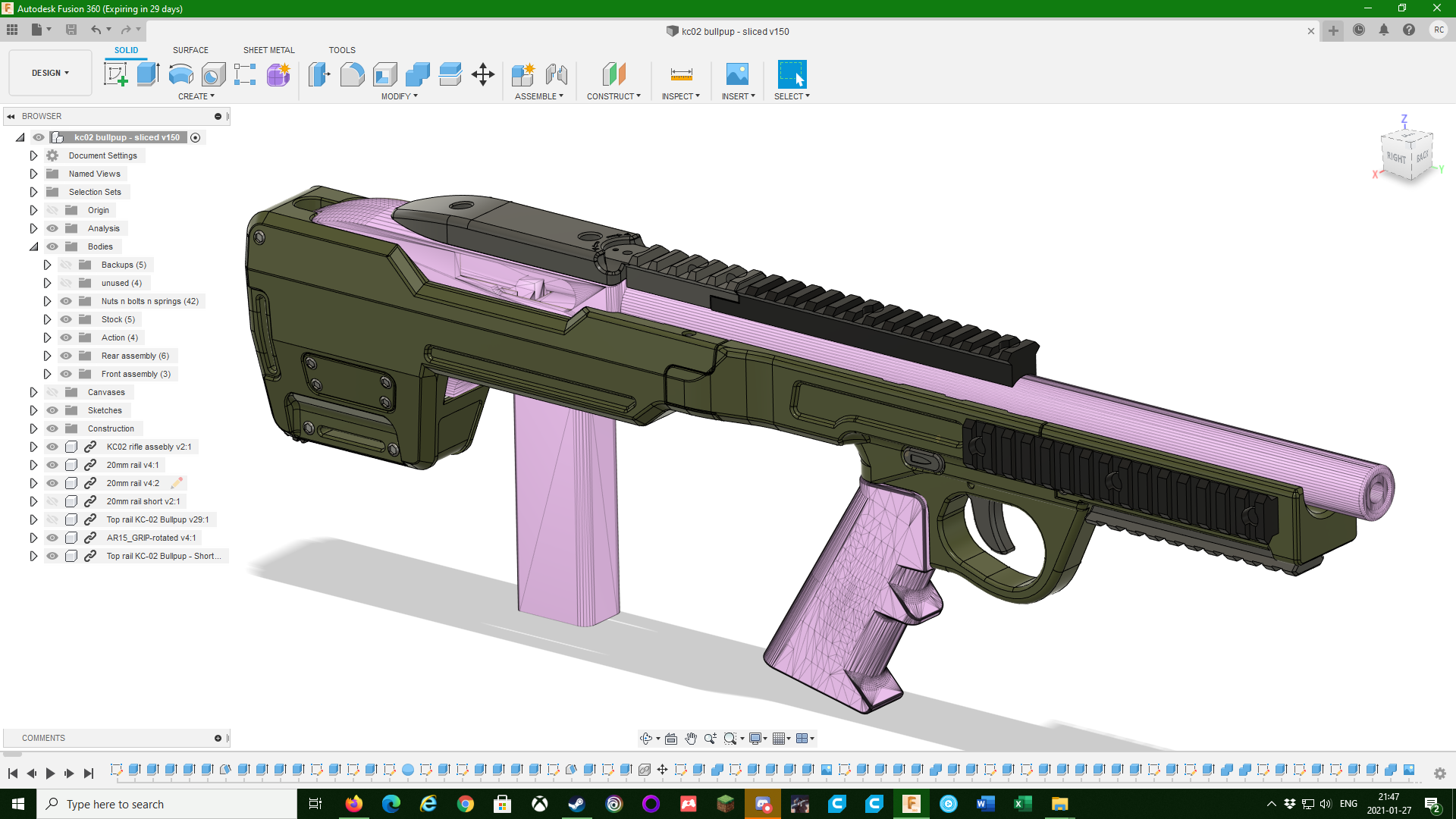 STL file KC-02 "MK2 35" Bullpup Stock by 0235・3D printer design to ...