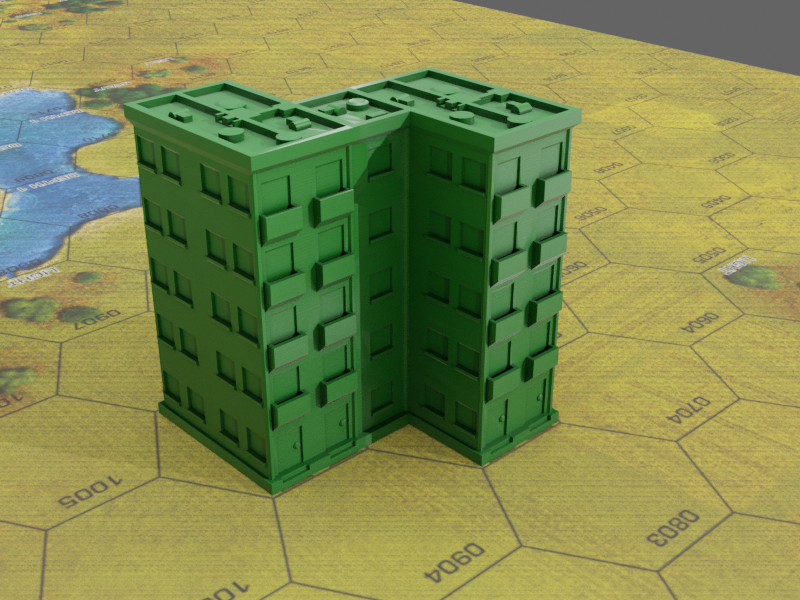 Free STL file Residential Buildings for 6mm / 1:285 scale gaming sample ...