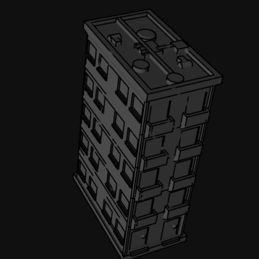 Download free STL file Residential Buildings for 6mm / 1:285 scale ...